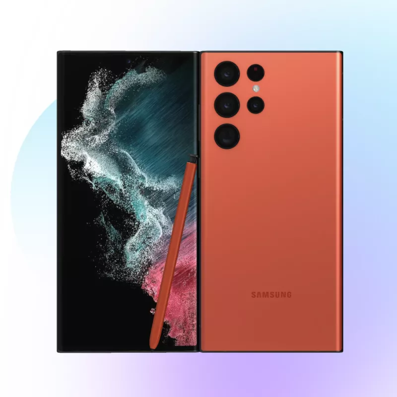 Galaxy S22 Ultra 128 GB Red — Raudona, samsung